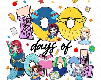Happy 100 Days of School Png, Cartoon School Png, 100 Days Bruh Png ...