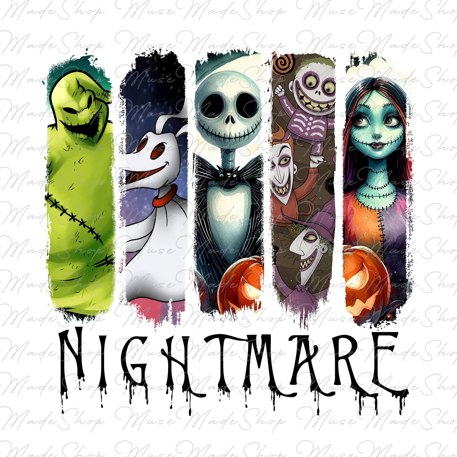 Peace Love Nightmare Png, Horror Halloween Png, Horror Killers Png ...