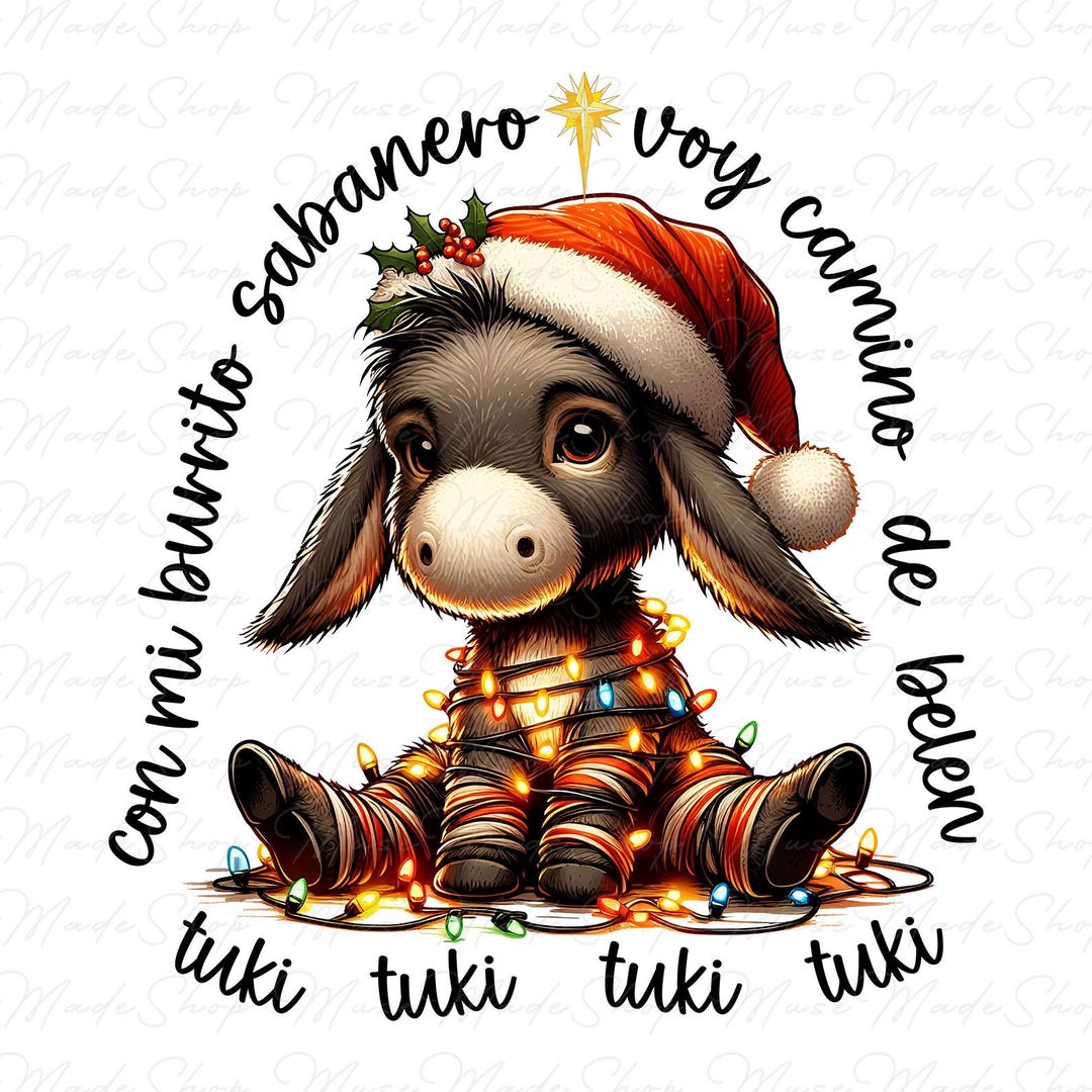 Mi Burrito Sabanero Mexican Png, Feliz Navidad Png, Tuki Tuki Donkey ...
