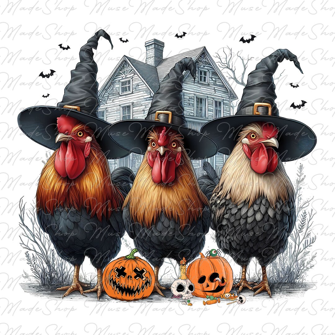 Halloween Chickens Png, Spooky Chickens Png, Spooky Vibes Png ...