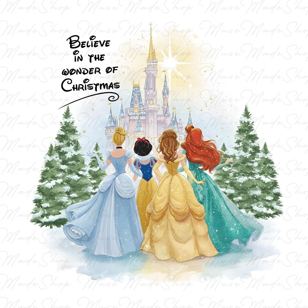 Christmas Princess Character Png, Cute Princess Png, Princess Christmas ...