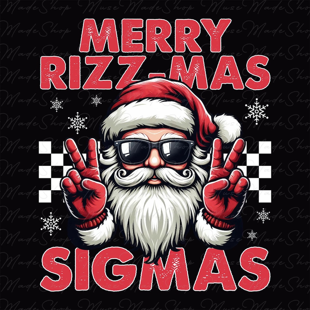 Skibidi Rizzmas Christmas Png, Funny Santa Christmas Design, Santa Bruh ...