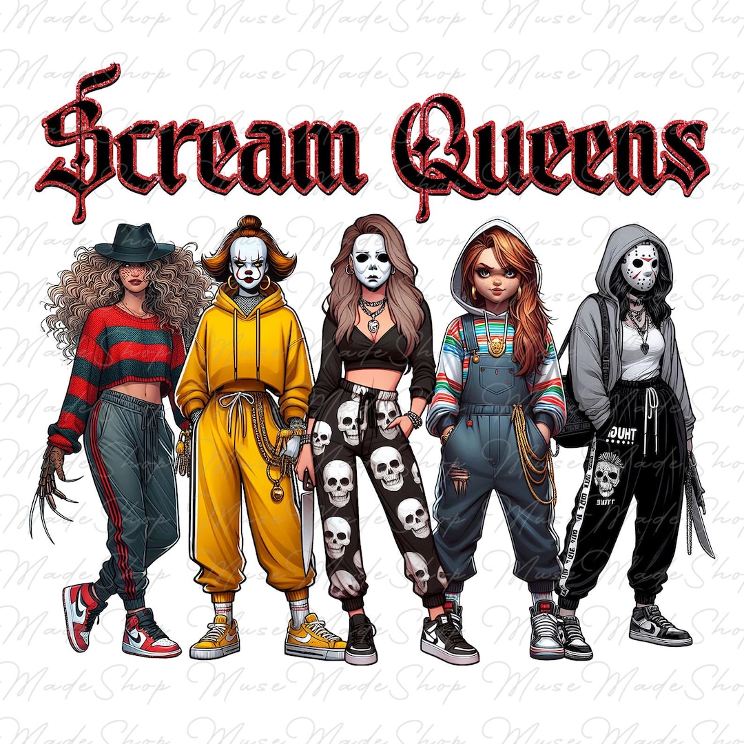 Scream Queens Horror Friend Png, Halloween Vibes Png, Friends Horror ...