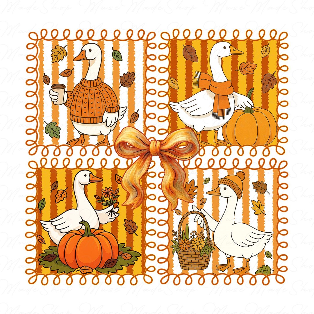 Feelin Goosey Fall Png, Fall Goose Png, Fall Coquette Bow Png ...