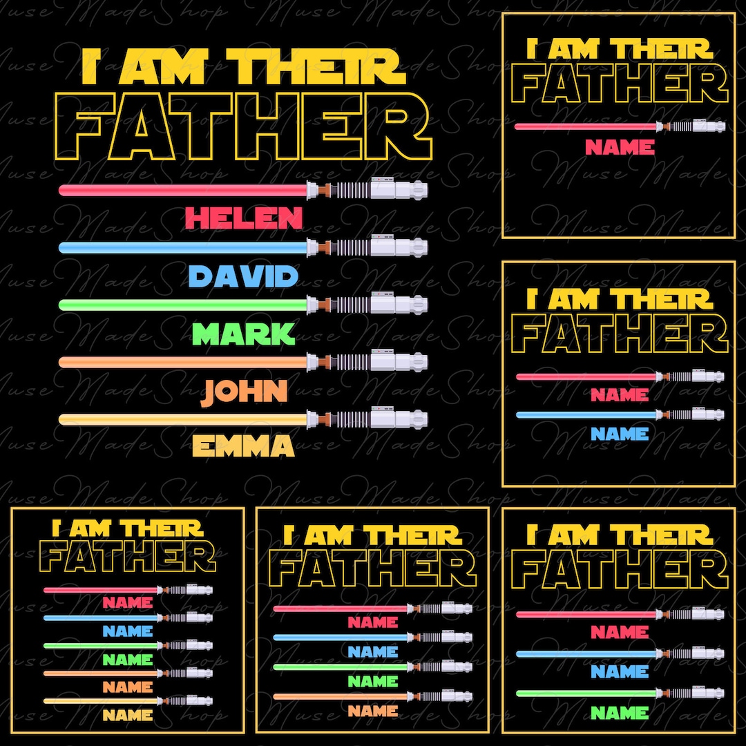 Custom I Am Their Father Png, Super Dad Png, Dad Png, Father's Day Png ...
