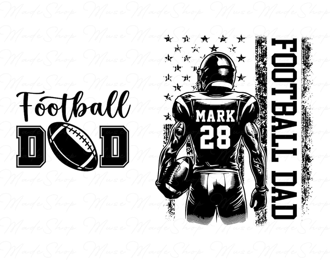 Custom Football Dad Png, Football Dad Png, Football Png, Game Day Png ...