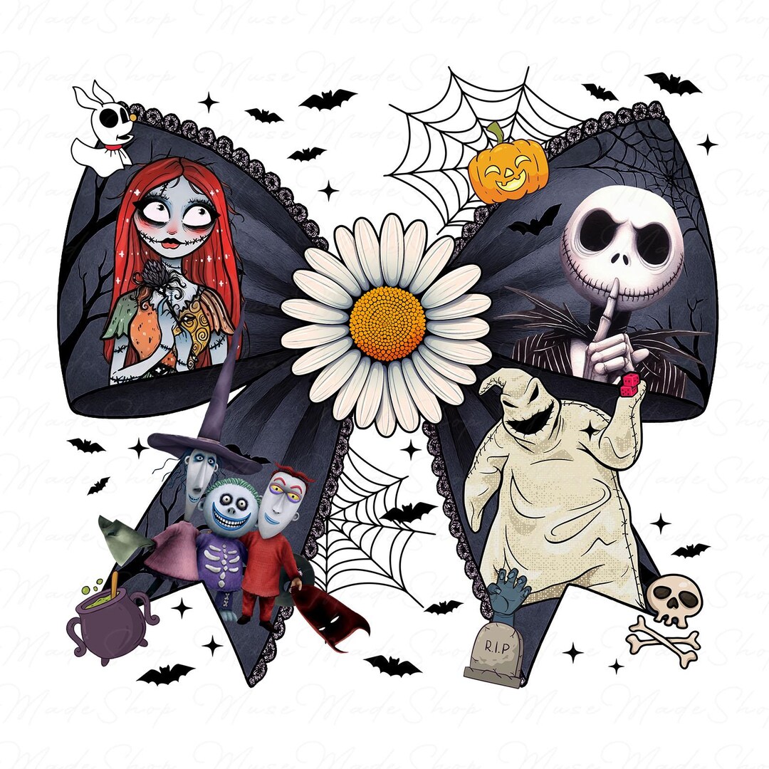 Halloween Nightmare Coquette Bow Png, Horror Halloween Png, Horror ...