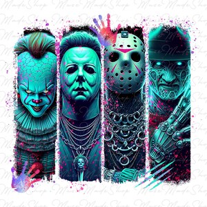 Halloween Neon Png, Horror Characters Png, Horror Halloween Png, Horror Killers Png, Halloween ...