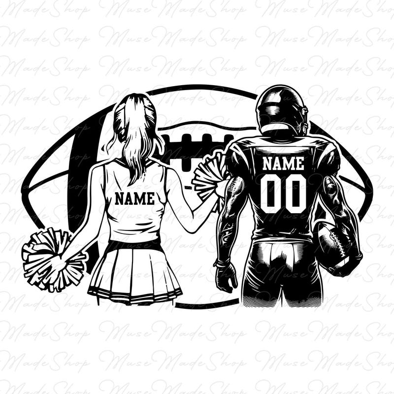 Cheerleader Football - Etsy