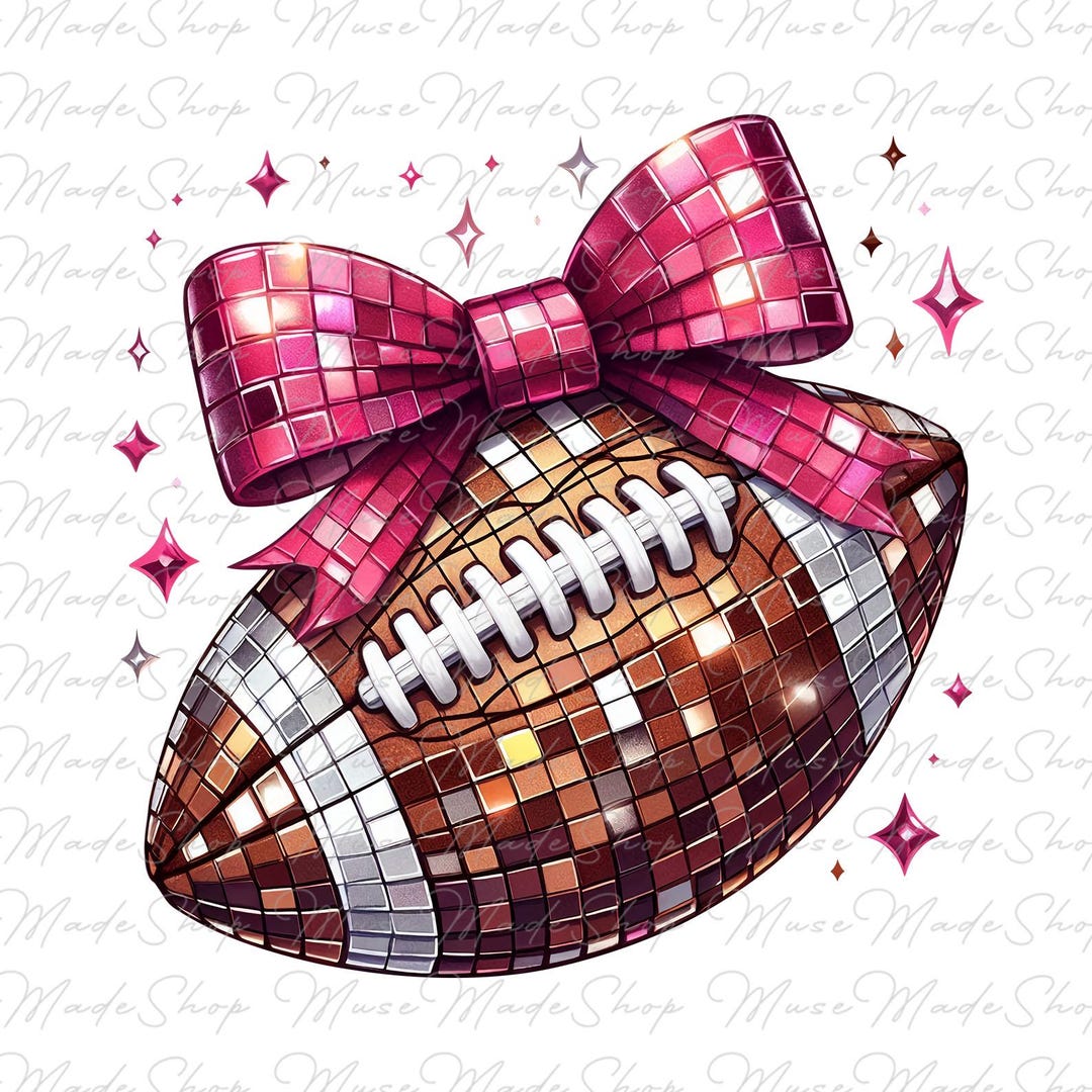 Coquette Football Png, Football Bow Png, Football Mom Png, Football Png ...