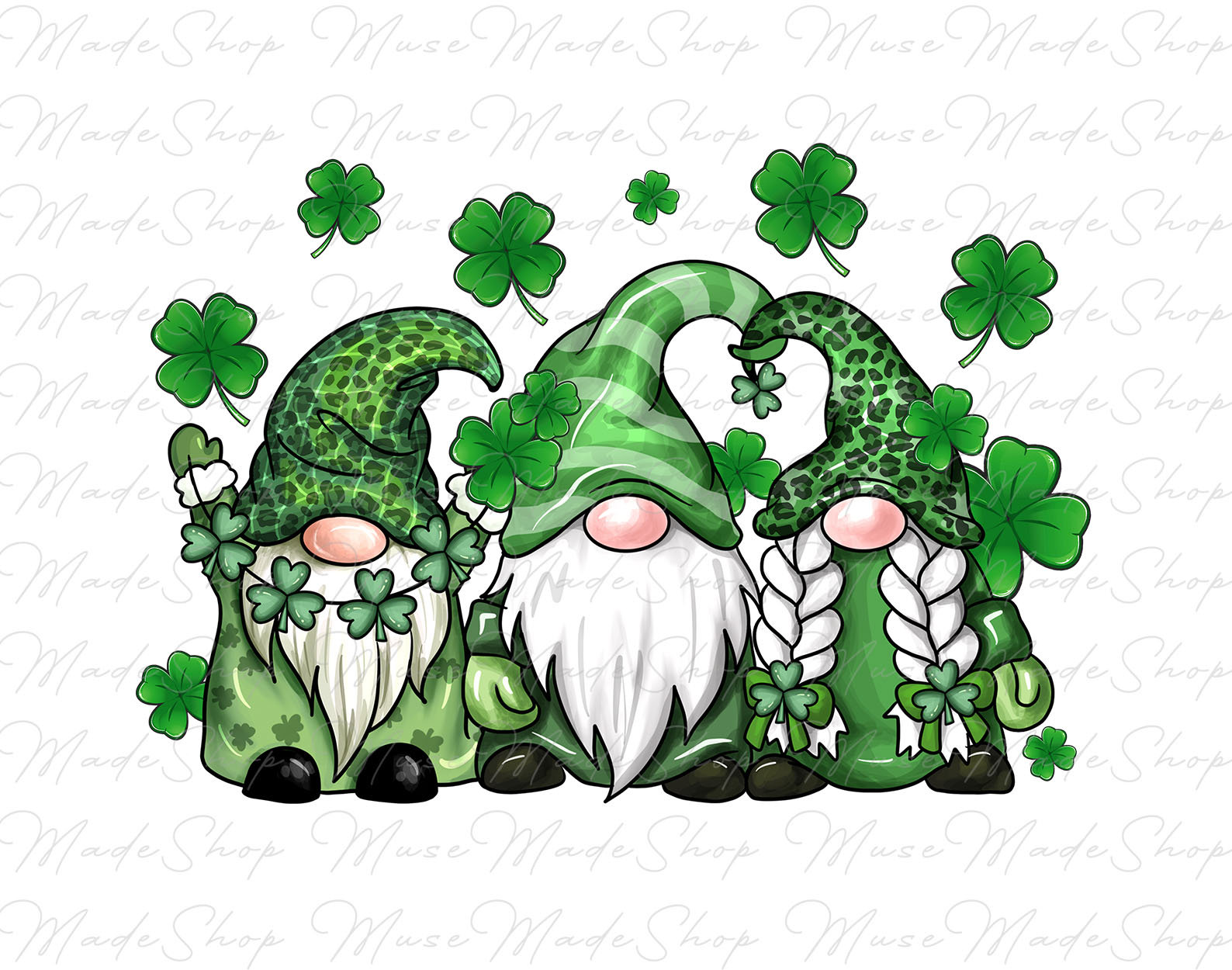 St.patrick's Day Gnomes Png, Lucky Png, Clover Png, St.patrick's Day ...