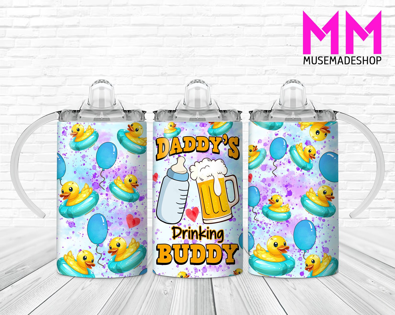 Daddy's Drinking Buddy Sippy Cup Png, Father's Day Sippy Cup Wrap, 12oz ...