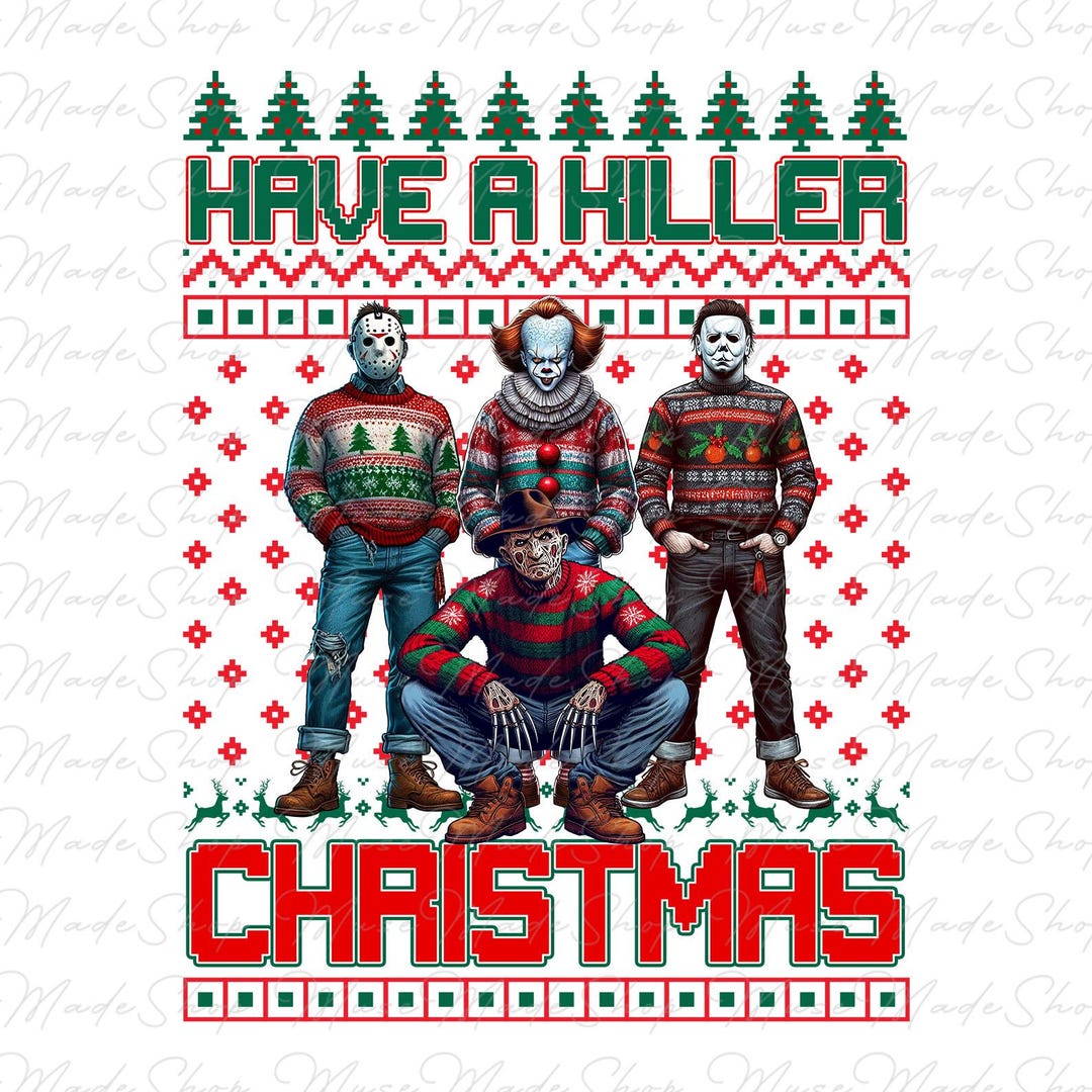 Merry Creepmas Png, Christmas Movie Characters Png, Friends Christmas ...