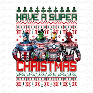 Super Christmas Characters Png, Christmas Hero Png, Merry Christmas Png ...