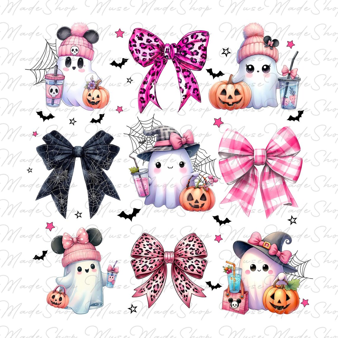 Halloween Coquette Bow Png, Horror Halloween Png, Pumpkin Bow Png ...