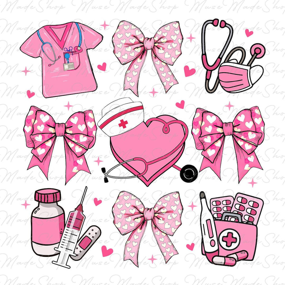 Valentine Nurse Png, Valentine Nurse Coquette Png, Happy Valentine's ...