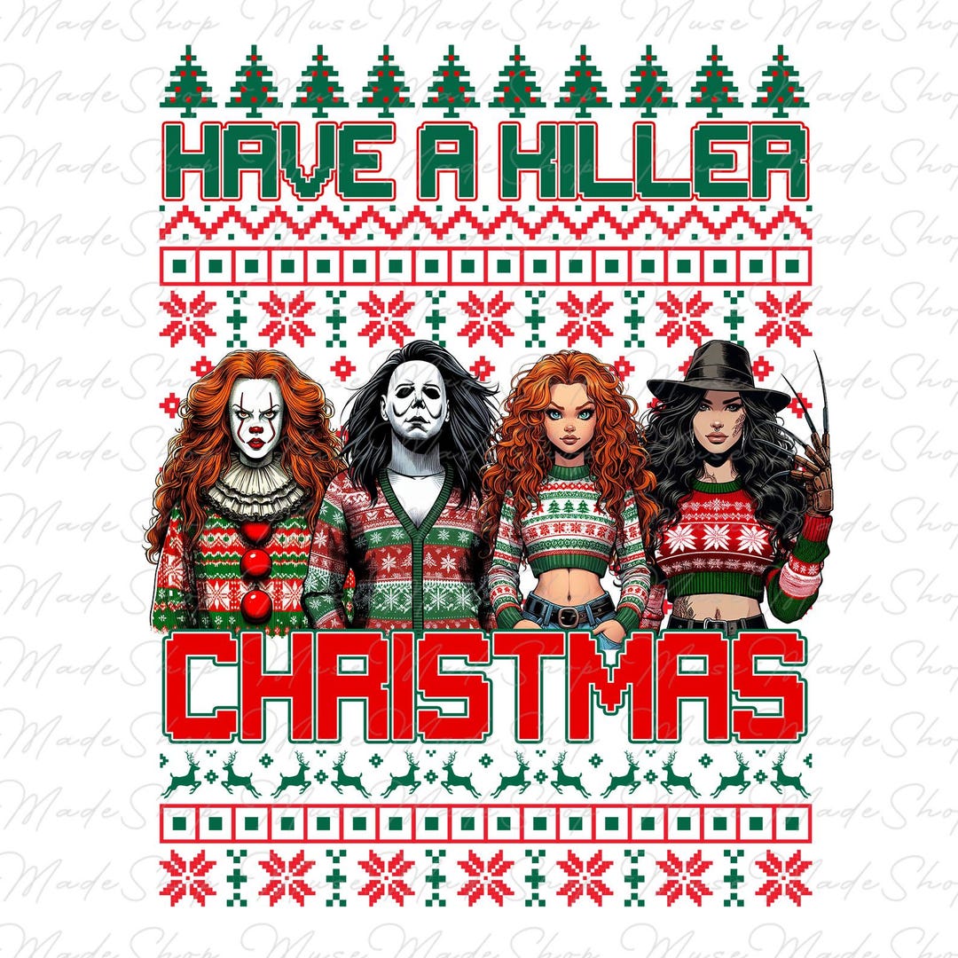 Merry Creepmas Png, Christmas Movie Characters Png, Friends Christmas ...