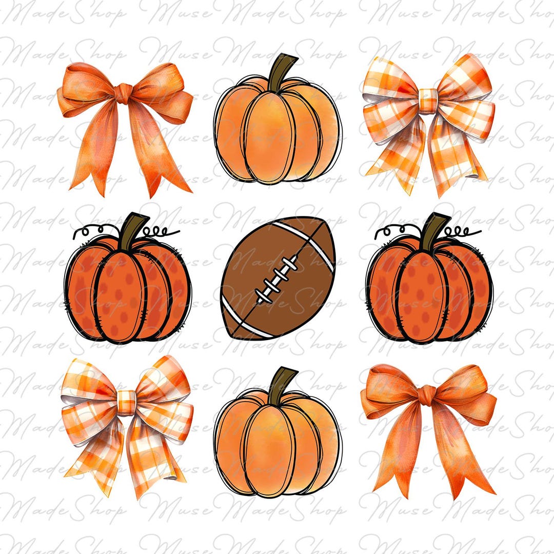 Fall Coquette Bow Png, Retro Fall Pumpkin Bow Png, Pumpkin Coquette Bow ...