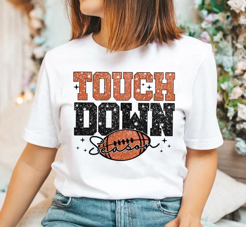 Touchdown Season Png, Retro Football Png, Football Mom Png, Football ...