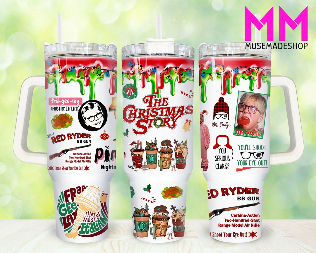 Christmas Movies 40oz Tumbler Png Merry Christmas Tumbler - Etsy