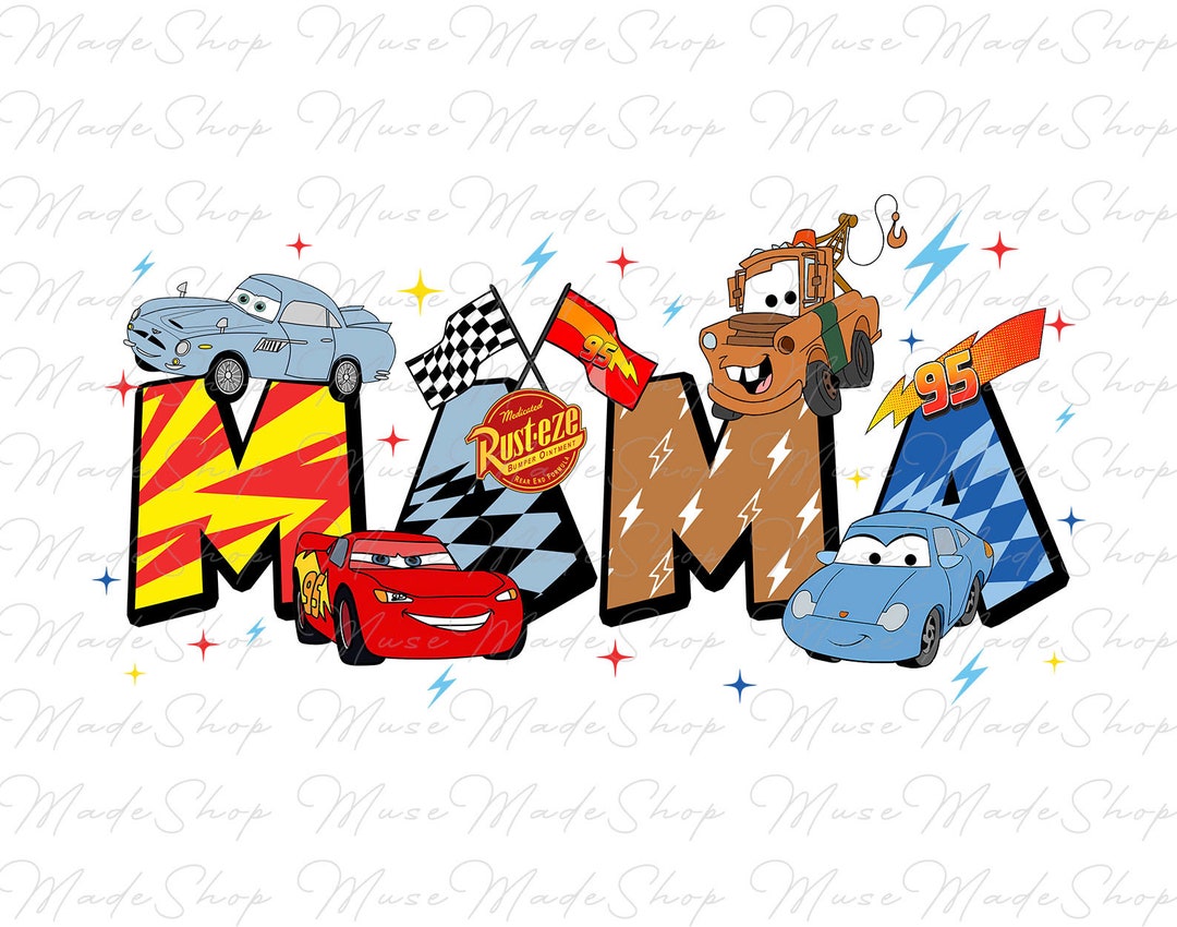 Cartoon Car Mama Png, Retro Mama Png, Mother's Day Shirt Png, Happy ...