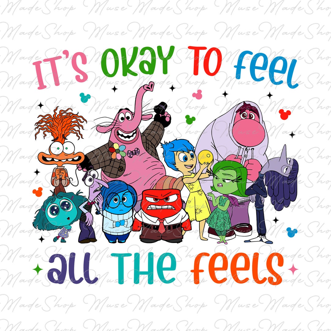 Friends Cartoon Emotions Png, It’s Okay to Feel All the Feels Png ...