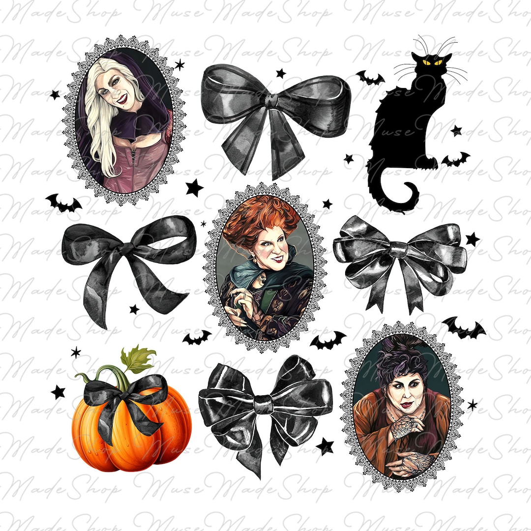 Halloween Coquette Bow Png, Horror Halloween Png, Horror Characters Png ...