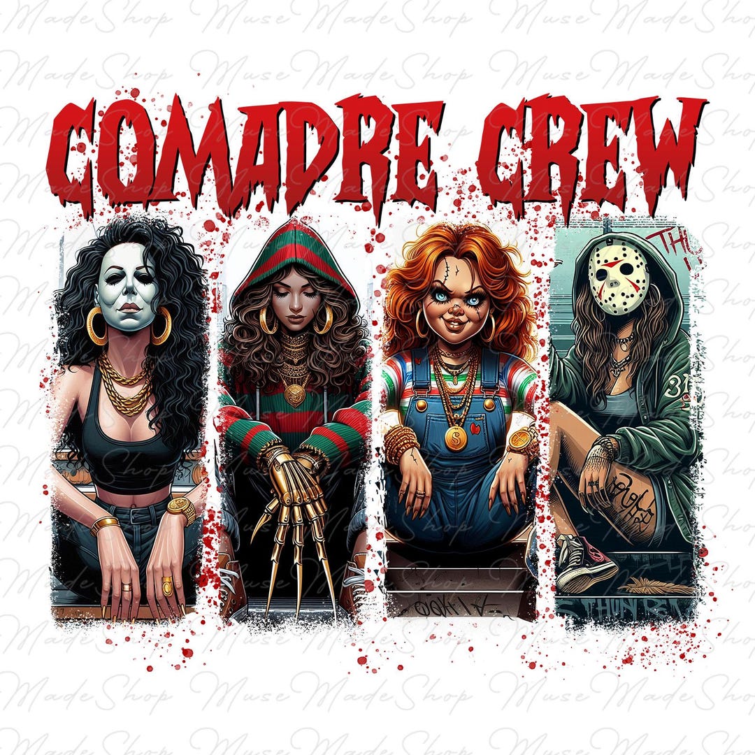Comadre Crew Horror Movie Png, Girls Movie Killer Png, Halloween Horror ...