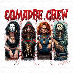 Comadre Crew Horror Movie Png, Girls Movie Killer Png, Halloween Horror ...