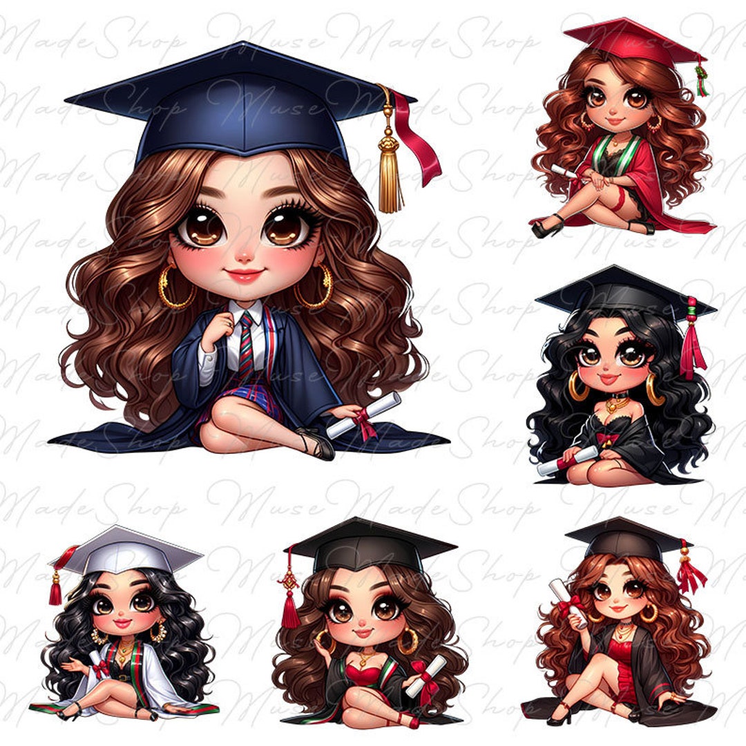 Para Mi Familia Chicano Png, Graduation Chibi Style Png, Educated ...