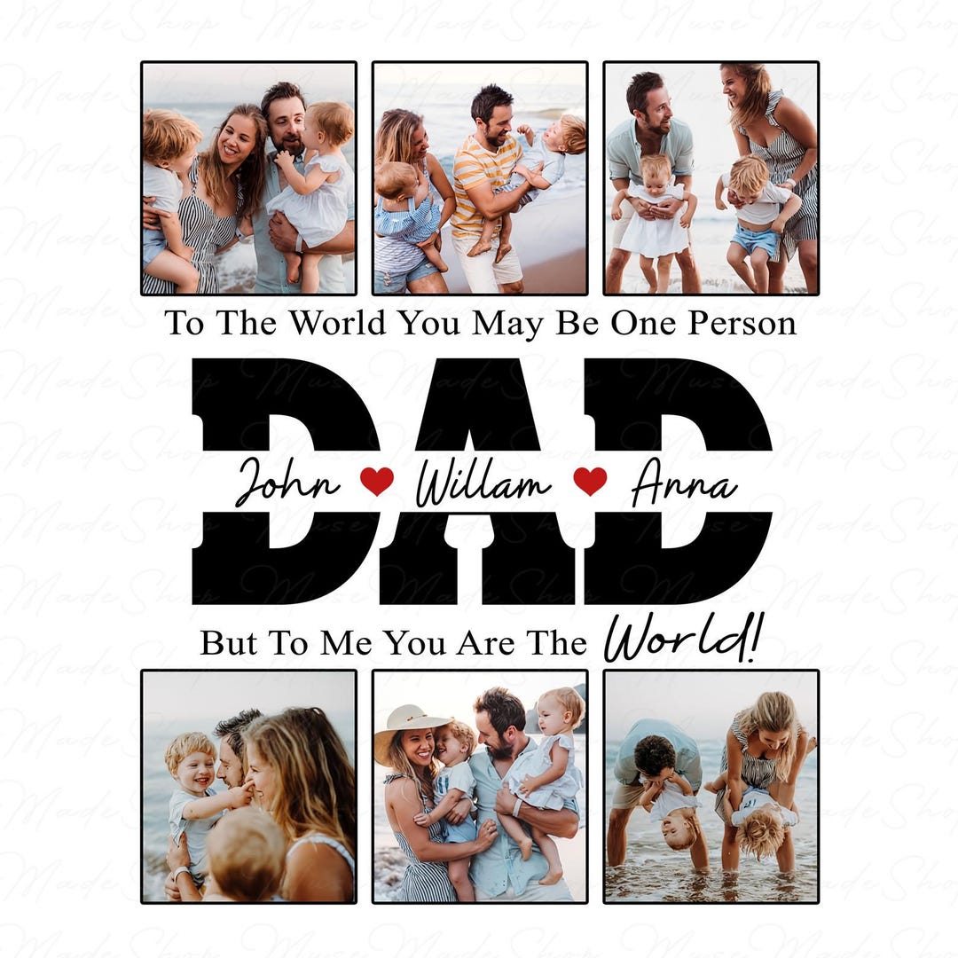 Customize Dad Pictures Png, Custom Photo Dad Png, Happy Father's Day Png, Father Png, Gift for ...