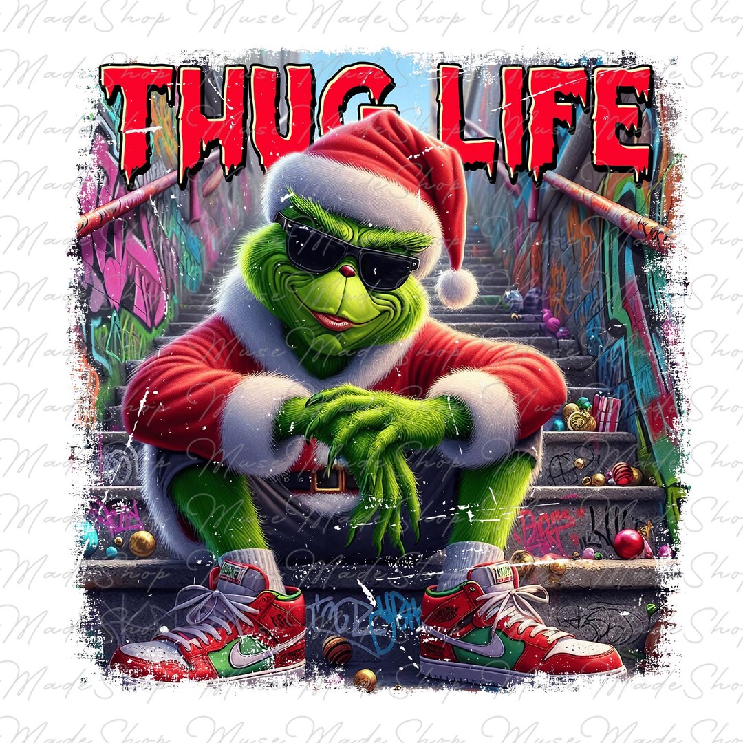 Thug Life Christmas Characters Png, Christmas Movies Png, Merry ...