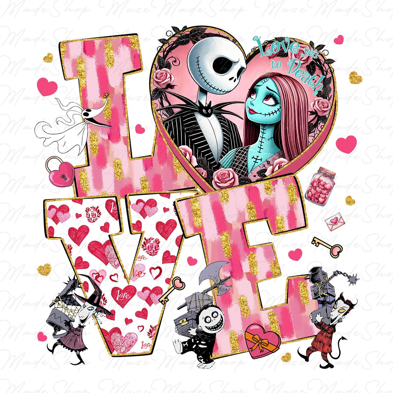 Nightmare Valentine Couple Png, Be My Valentine Png, Valentine Movie ...