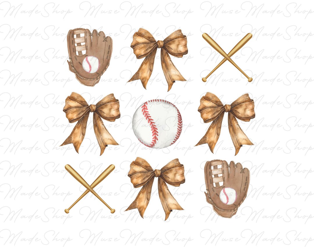 Baseball Coquette Bow Png, Coquette Baseball Png, Baseball Mom Png ...
