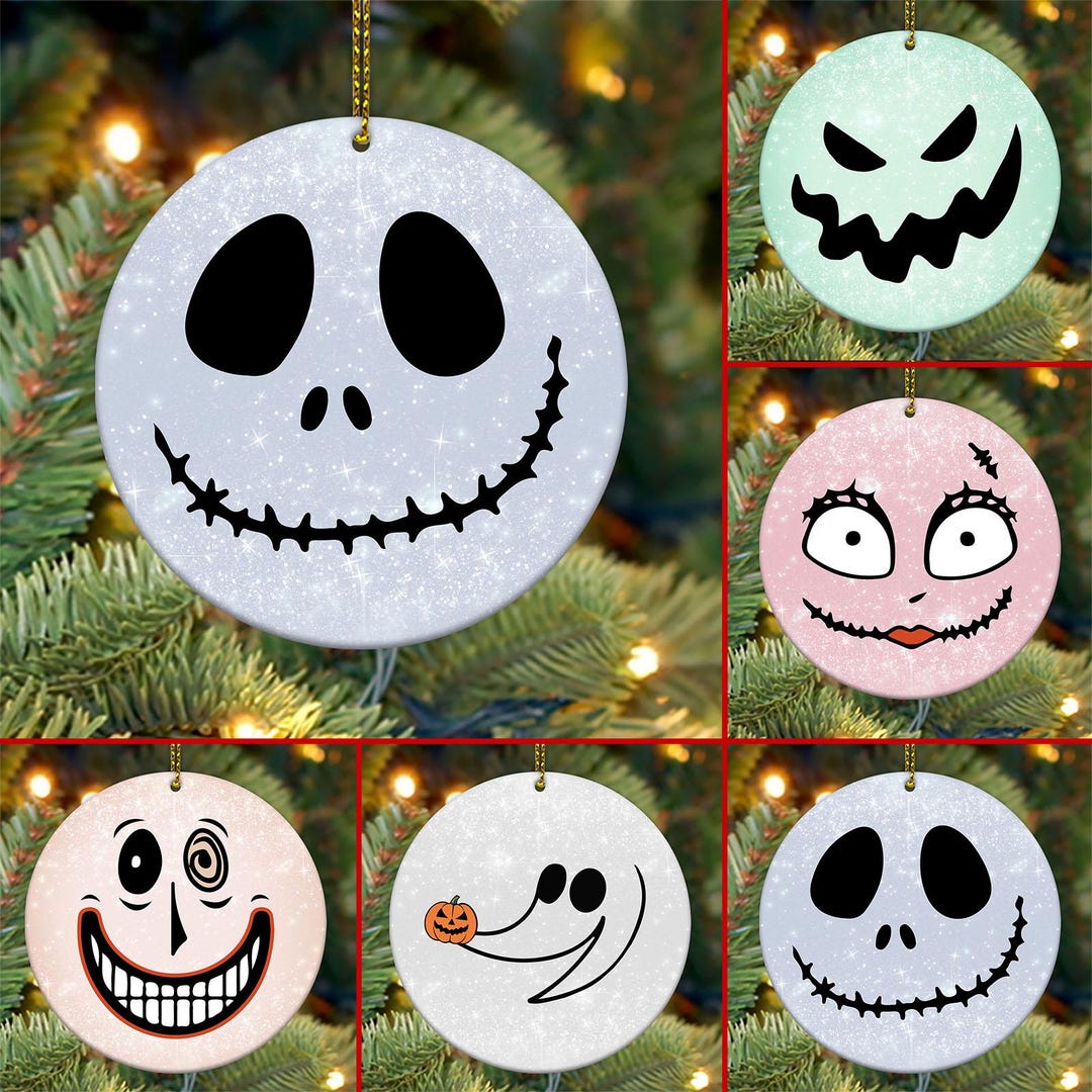 Pack 5 Horror Characters Christmas Ornament Png, Nightmare Christmas ...