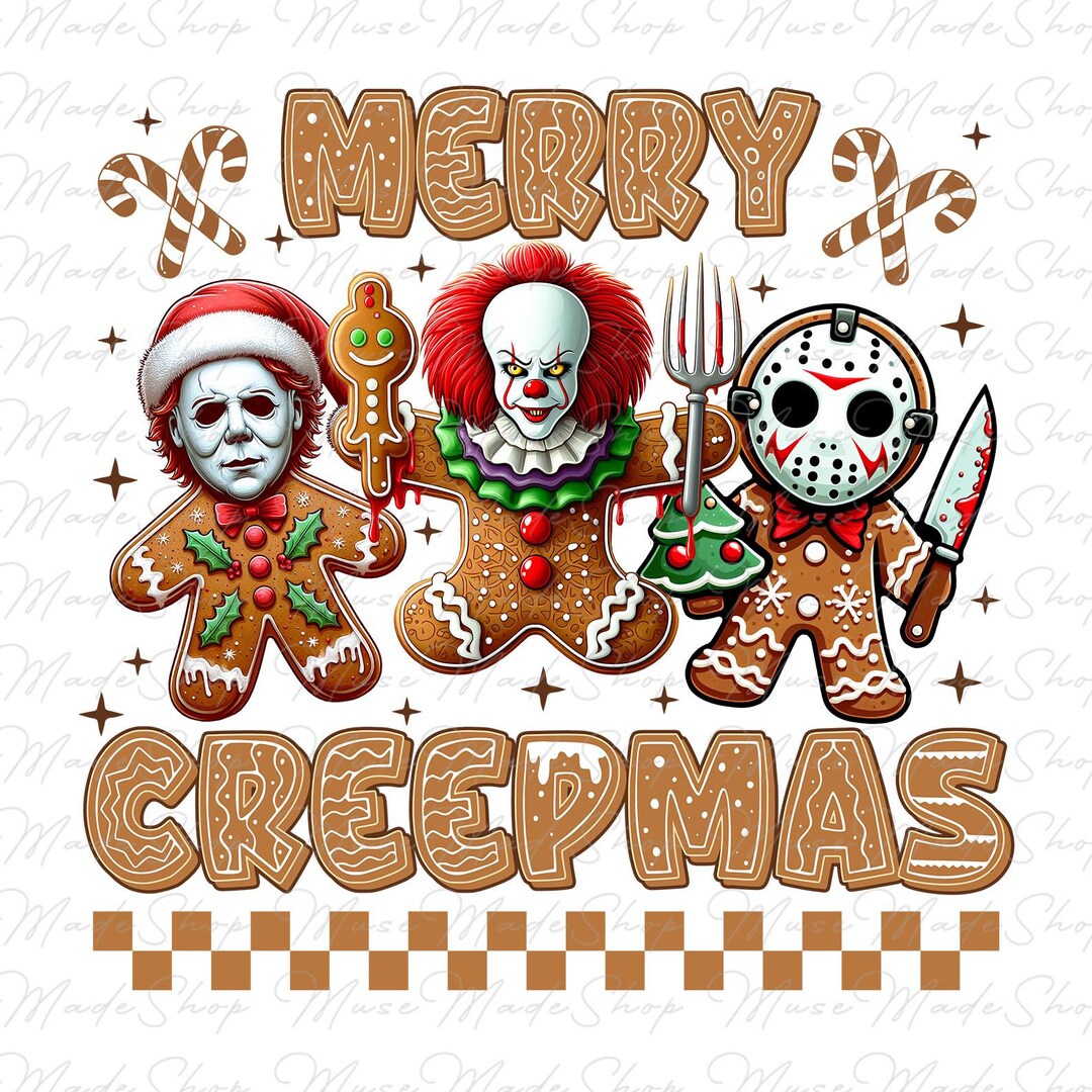 Merry Creepmas Png, Christmas Movie Characters Png, Friends Christmas ...