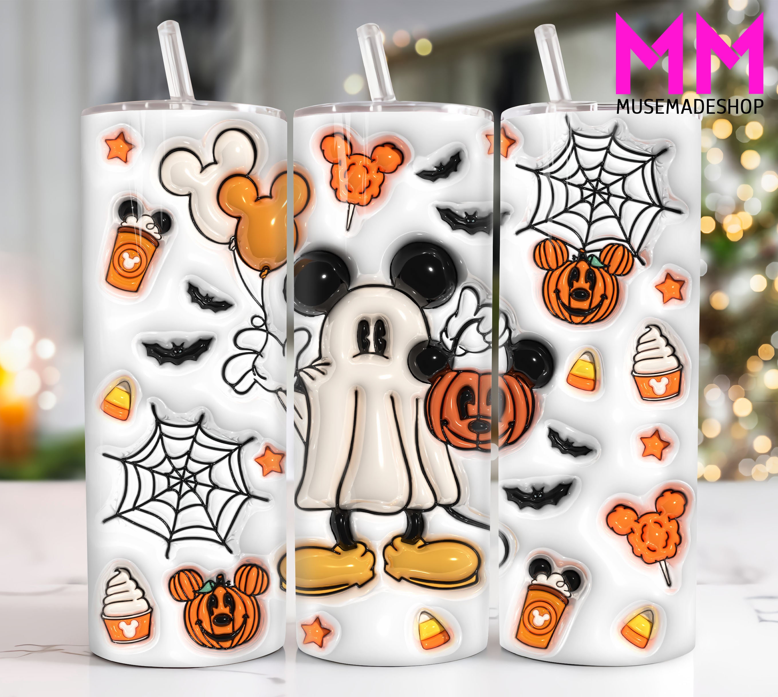 Mickey And Minnie Ghost Tumbler