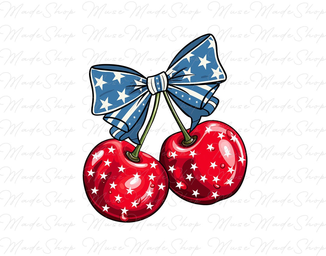 Coquette American Flag Png, Coquette Bow Png, Cherry Coqutte Bow Png ...