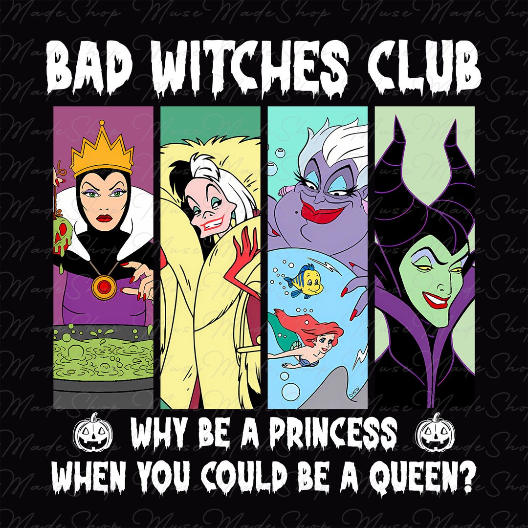 Bad Witches Club Png, Witch Png, Halloween Coffee Png, Halloween Png ...