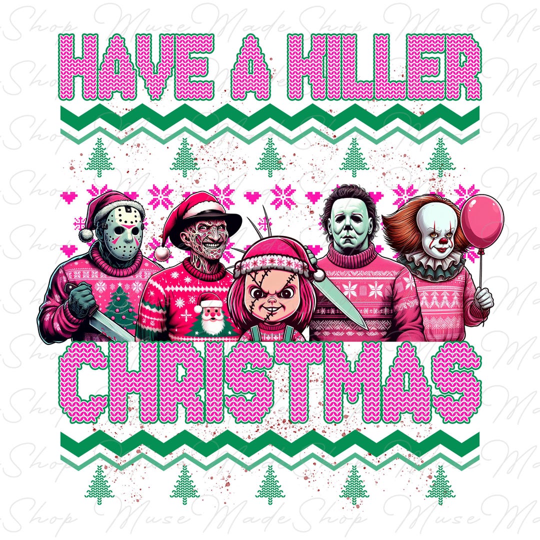 Merry Creepmas Png, Christmas Movie Characters Png, Friends Christmas ...