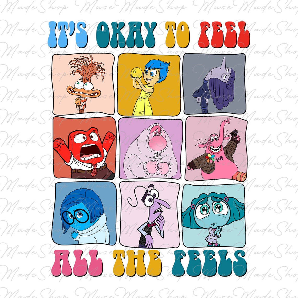 Friends Cartoon Emotions Png, It’s Okay to Feel All the Feels Png ...