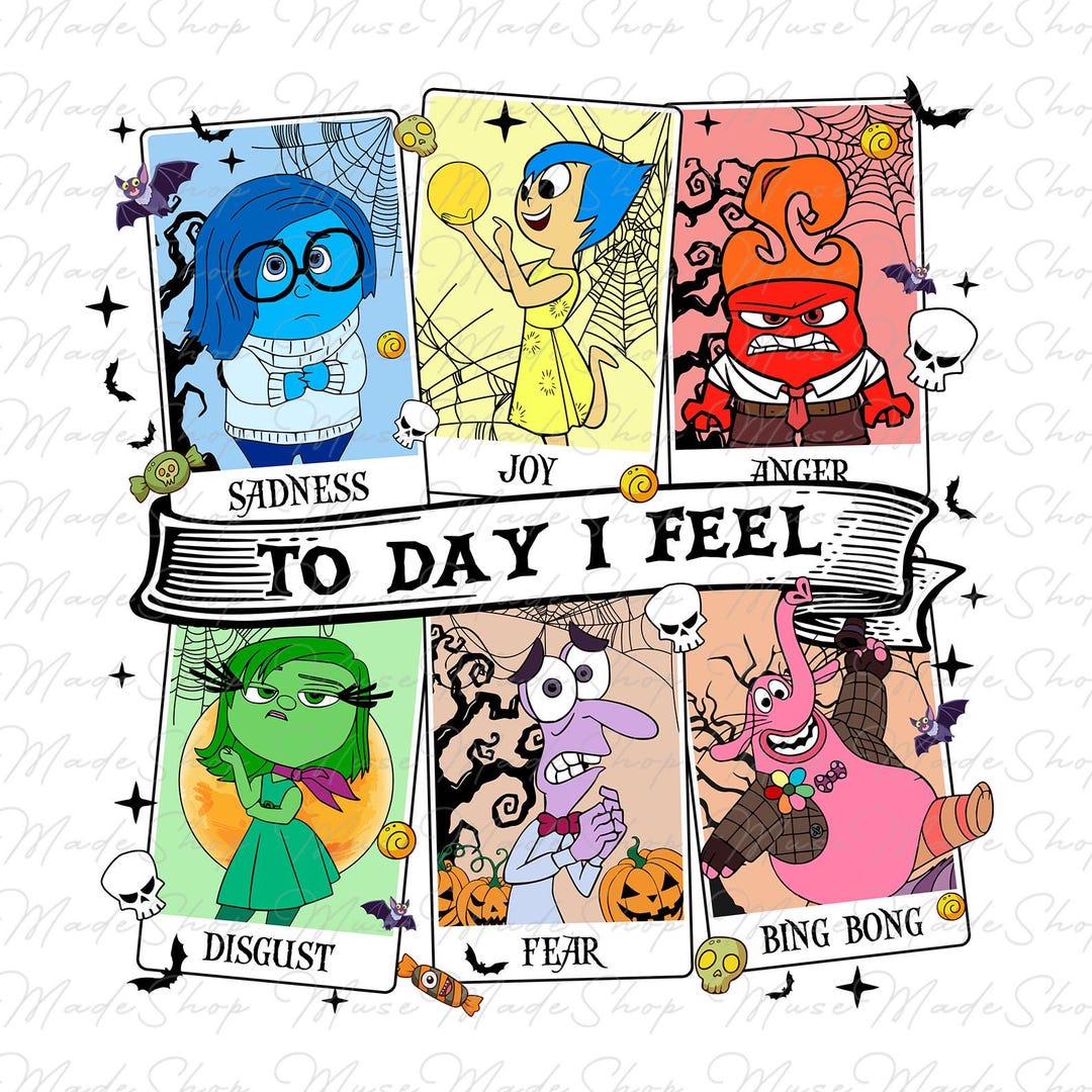 Today I Feel Halloween Png, Cartoon Characters Tarot Cards Png, Spooky ...