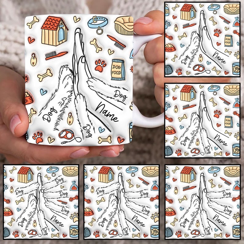 Cat Dog High Five - Etsy UK