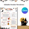 August Newsletter Template, Editable Newsletter, Monthly Newsletter ...