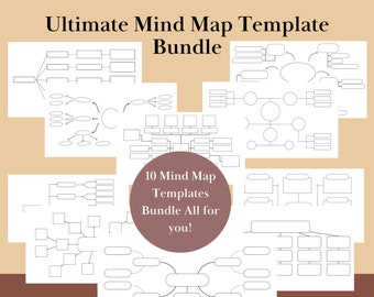 Mind Map Planner Template Landscape Mindmap Mind (Download Now) - Etsy