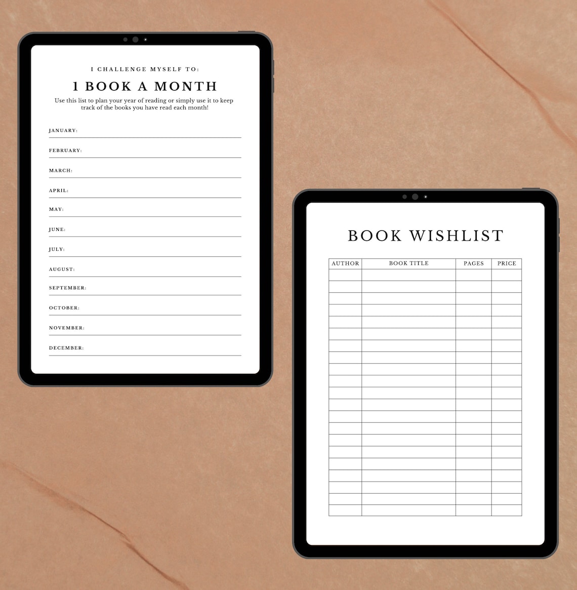 2025 Reading Bucket List, Digital Reading Planner, Reading Tracker ...