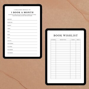 2025 Reading Bucket List, Digital Reading Planner, Reading Tracker ...
