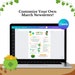March Newsletter Template, Editable Newsletter, Monthly Newsletter ...