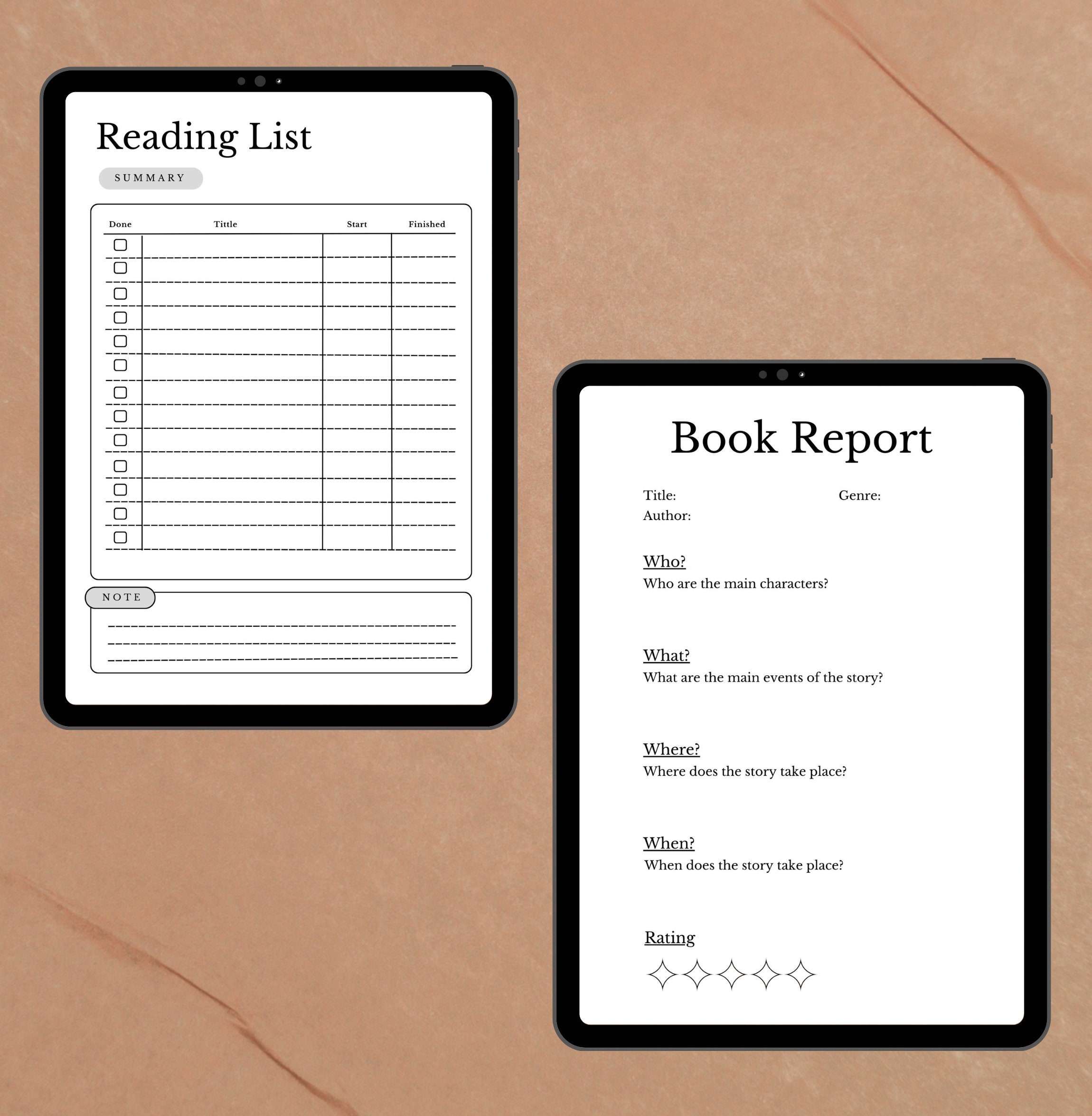 Summer Reading Bucket List, Reading Planner Printable, Reading Tracker ...