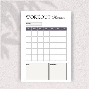 Fitness Planner | Workout Planner | Workout Tracker | Meal Planner ...